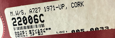 22006C TRANSTAR TRANS REBUILD KIT W/STEELS W/ FRICTIONS A727, 36RH | eBay