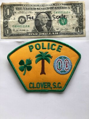 Clover South Carolina Police Patch Un-sewn great condition | eBay
