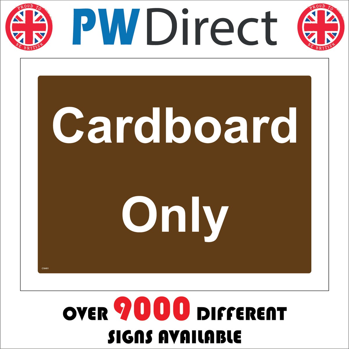 Cardboard Recycling Signs