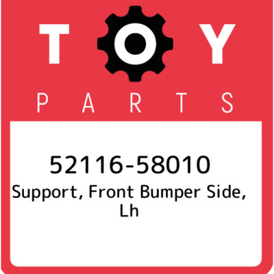 52116-58010 Toyota Support, front bumper side, lh 5211658010, New ...