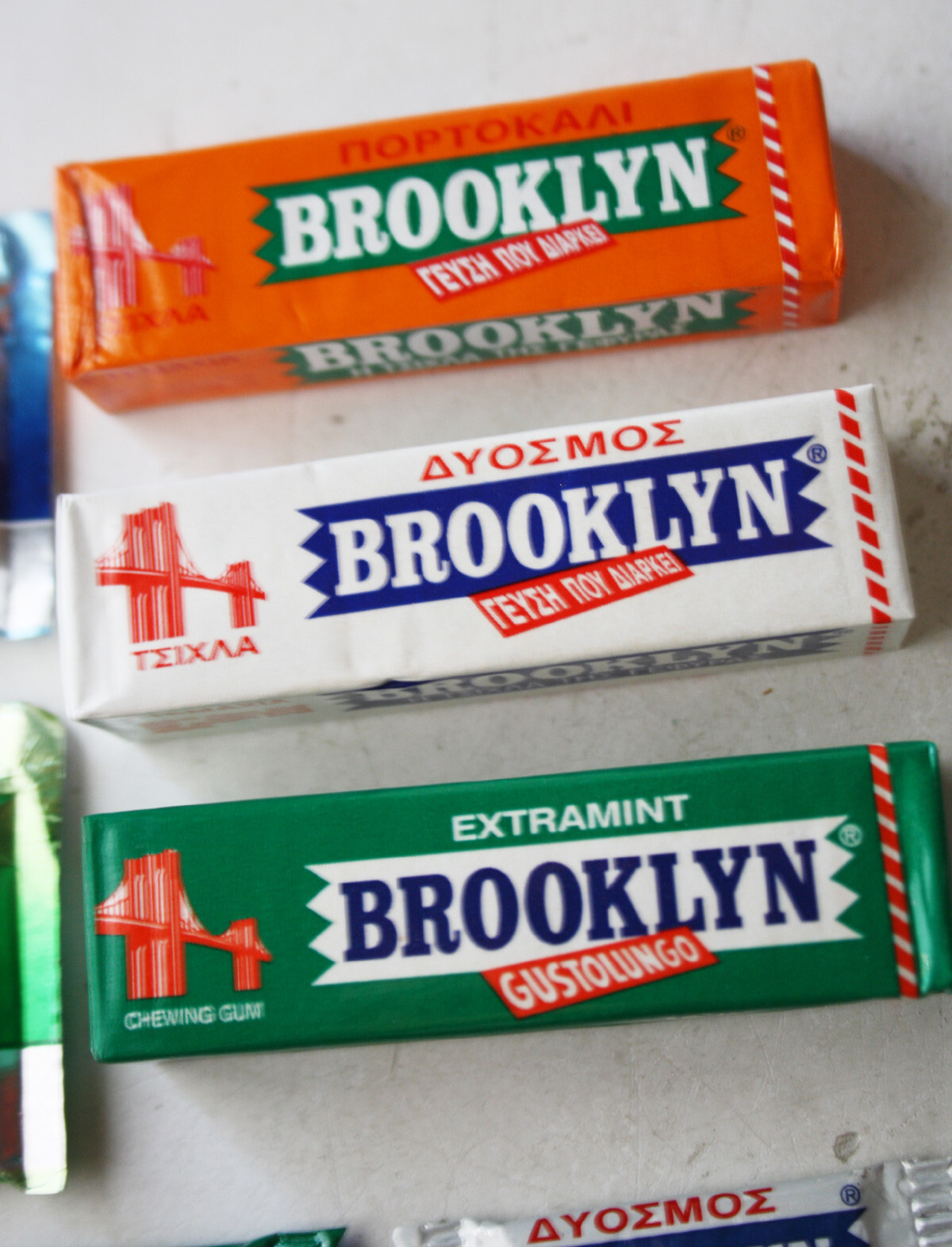 8X RARE VINTAGE 80'S BROOKLYN CHEWING GUM PACKS GREECE NEW SEALED OLD ...