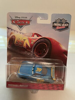Disney Pixar Cars Michael Rotor Fireball Beach Racers Series Hard To ...