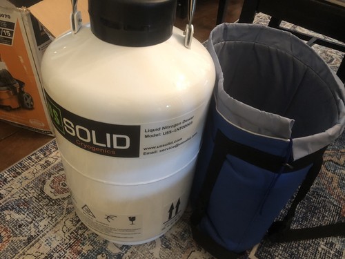 U.S. Solid 10L Cryogenic Container Liquid Nitrogen LN2 Tank | eBay