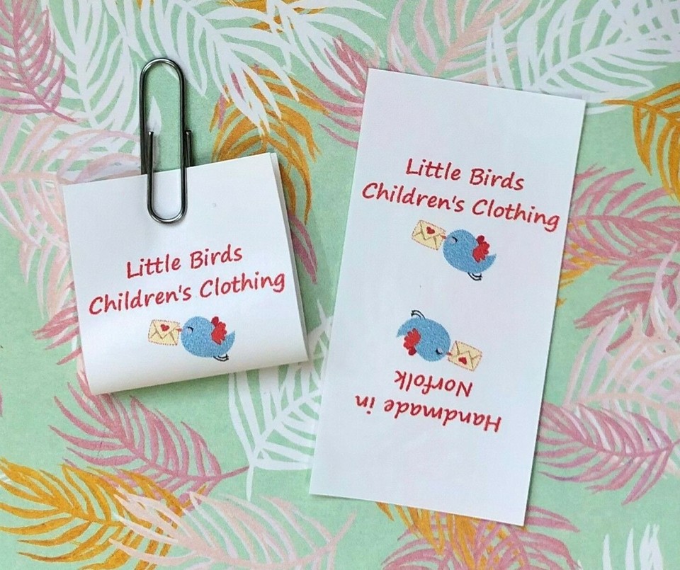 Personalised craft labels. Loop Labels. Sew in fabric clothing labels ...