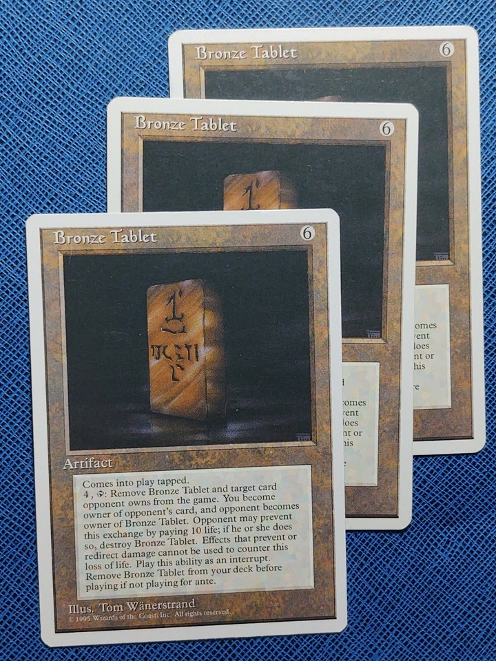 MTG 1x Bronze Tablet LP Fourth 4th Edition (multi available 2 3 4 ...