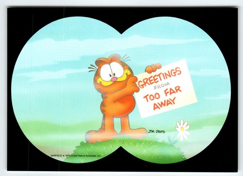 Garfield Cat Postcard Greetings From Too Far Away Jim Davis 1978 ...