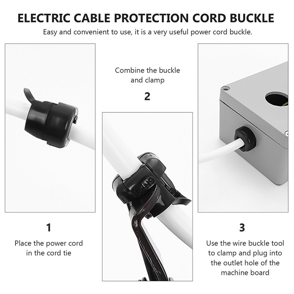 20 Pcs Cable Protector Holders Cord Connector Clips Electronics ...