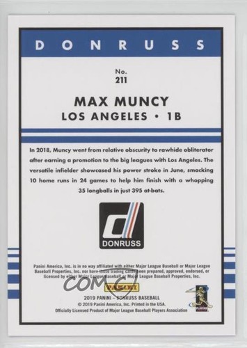 2019 Panini Donruss Retro 1985 Holo Pink Max Muncy #211 | eBay