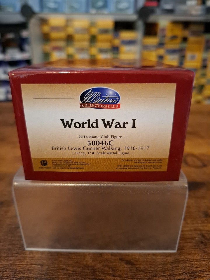 BRITAINS 50046C WW1 BRITISH LEWIS GUNNER WALKING COLLECTORS CLUB ...