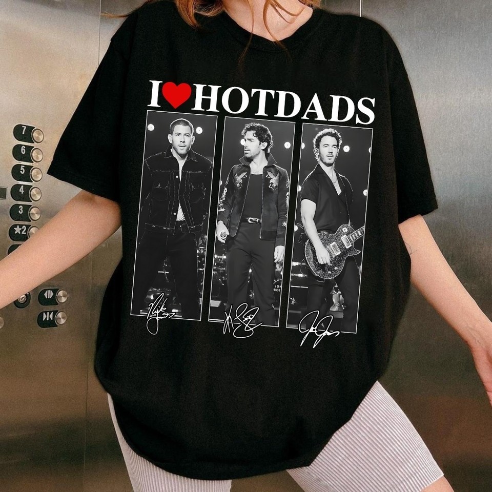 I Love Hot Dad Jonas Brothers Shirt Vintage Jonas Shirt Jonas Brothers Tour Tee | eBay
