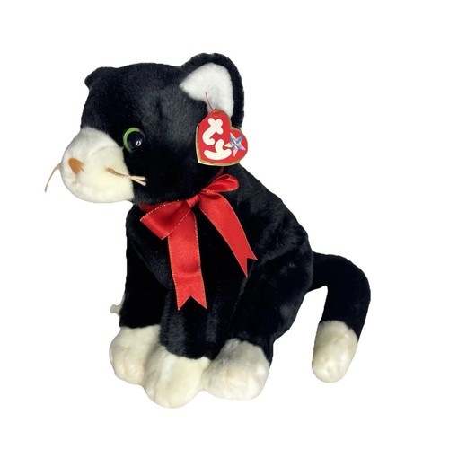 Ty Beanie Buddies Zip Cat Kitty Black 1999 Tags Plush Stuffed Animal ...