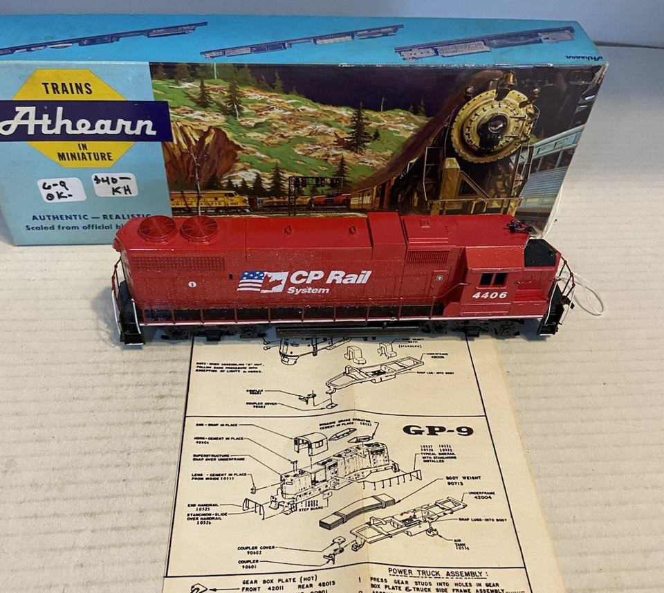 Athearn HO Scale CP Rail Canadian Pacific System Diesel Locomotive ...