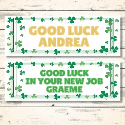 Good Luck Banners Personalised