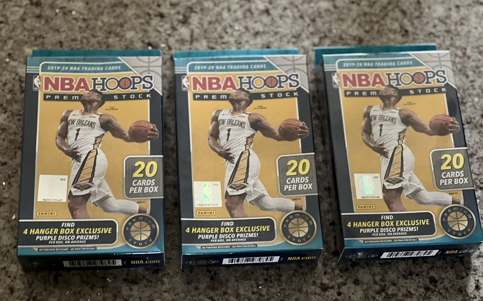 Panini NBA Hoops Premium Stock 2019 20 Hanger Box Lot of 3 Sealed | eBay