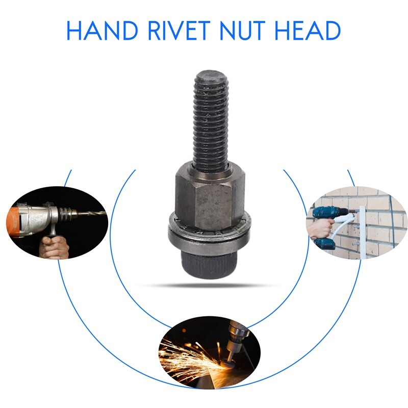 6Pcs Hand Rivet Head Nuts Simple Installation Manual Riveter Rivnut ...