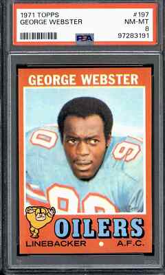 1971 Topps #197 George Webster - PSA 8 | eBay