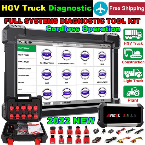 HGV Truck Lorry All System Diesel OBD Scanner ABS SRS TCM Diagnostic ...