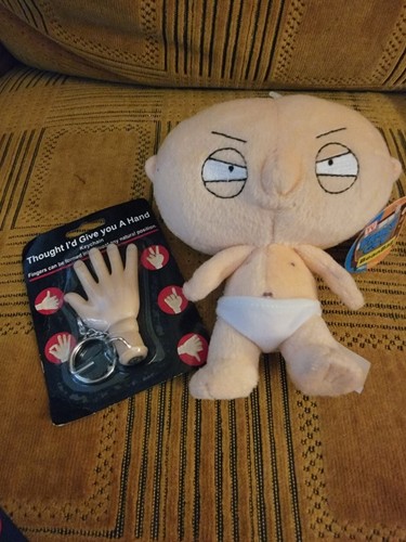 Stewie Family Guy New Plush 8" & Give You A Hand Keychain | eBay