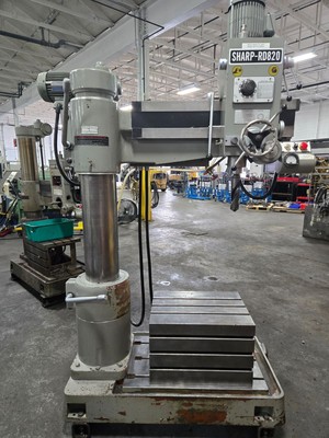 8" x 36" Sharp RD820 Radial Arm Drill w/Riser Block & Vice | eBay