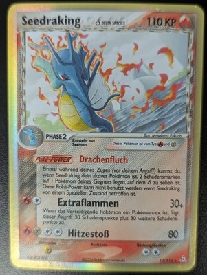 Pokemon Seedraking Delta Species Kingdra DE 10/110 EX Holon Phantoms ...