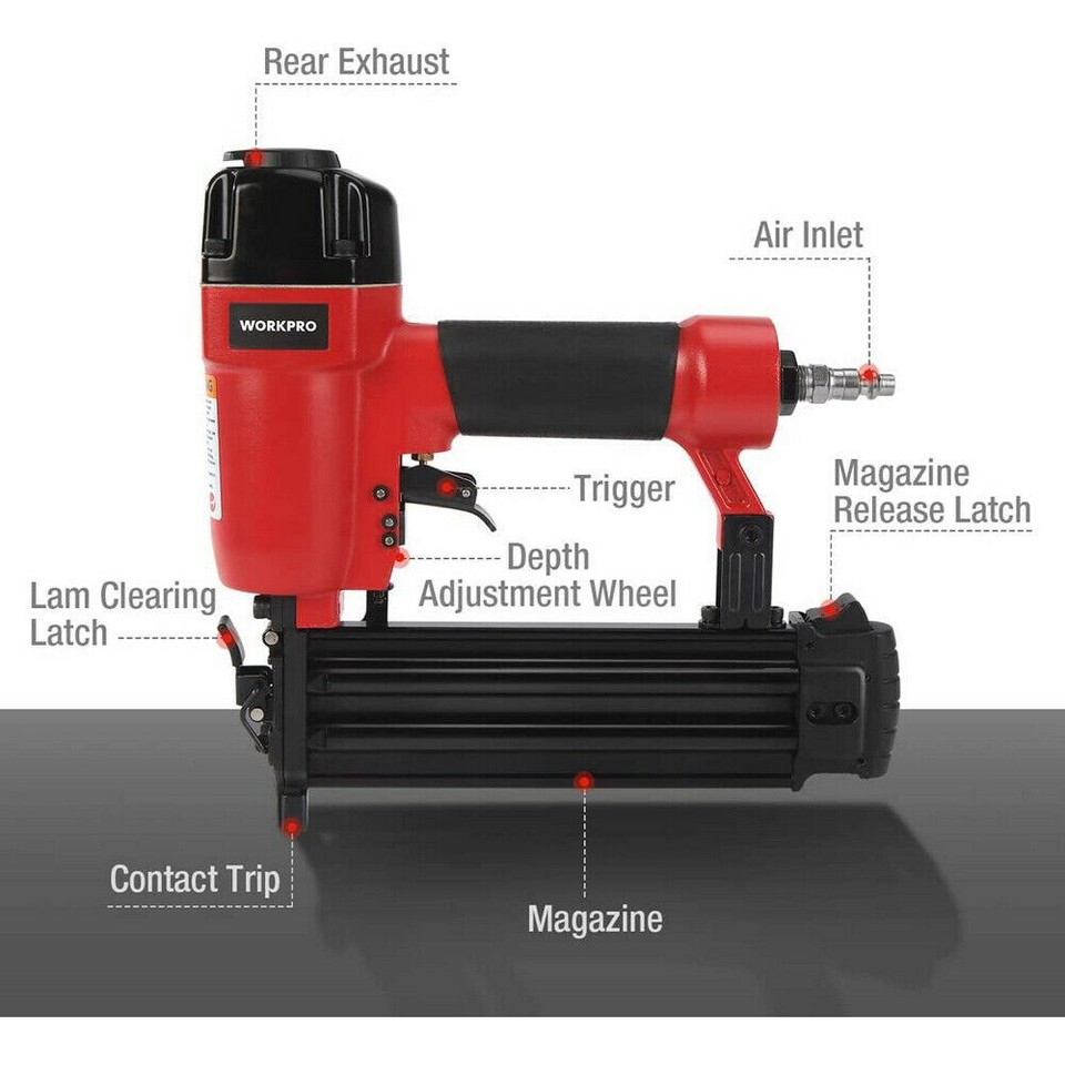3-in-1 Manual Nail Gun/Pneumatic Brad Nailer w/Staple/2-in-1 Nail Gun ...