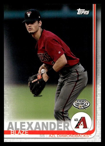 2019 Topps Pro Debut Blaze Alexander 162 AZL Diamondbacks | eBay