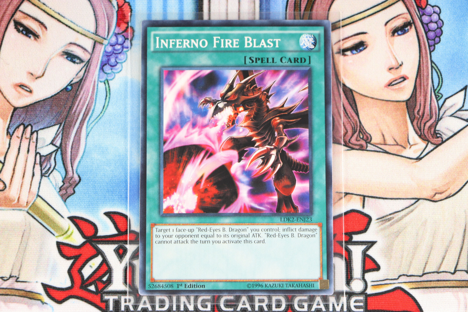 Yugioh Spell Card Inferno Fire Blast LDK2-ENJ23 1st Edition Common | eBay