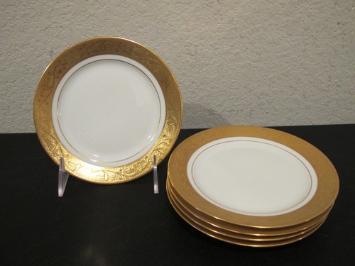 (5) Pickard Rosenthal Gold Encrusted 6" Bread Plates | eBay