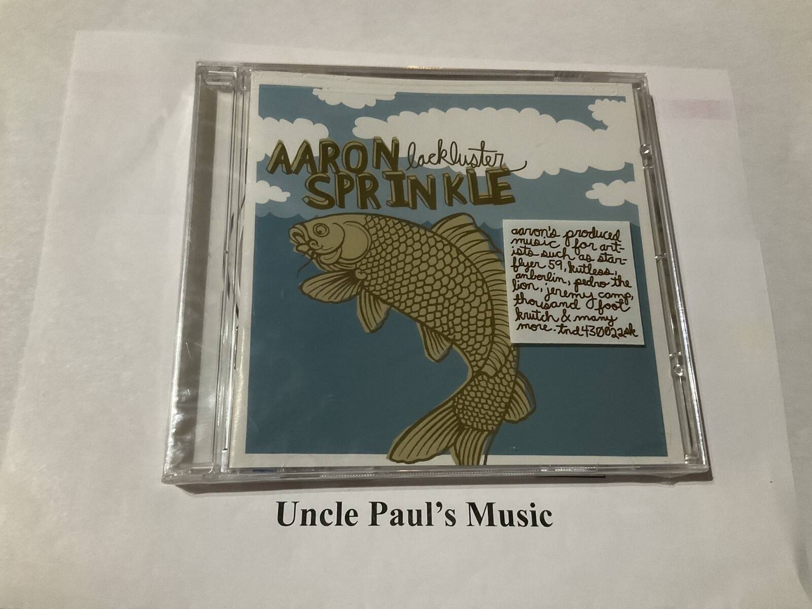 Lackluster by Aaron Sprinkle (CD, Feb-2004, Tooth & Nail) New Sealed ...