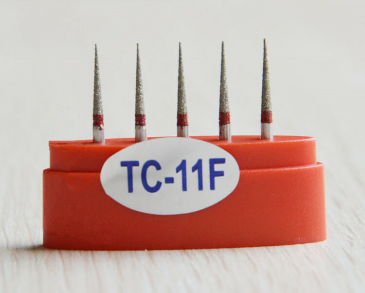 100pcs Dental Diamond burs Fine FG Bur TC-21F / TC-11F ,TC-11EF, TC ...