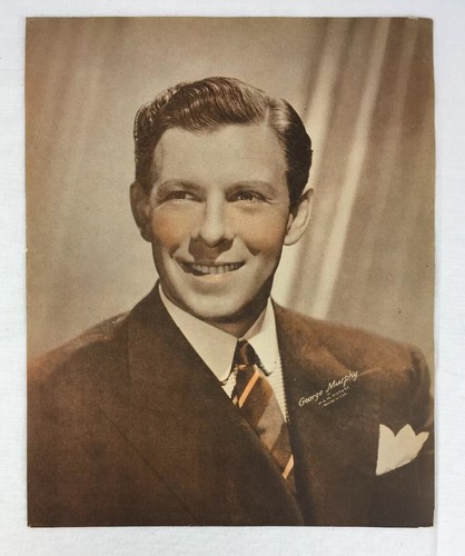 GEORGE MURPHY Actor orig color tinted vintage MGM Publicity Photo 8x10 ...