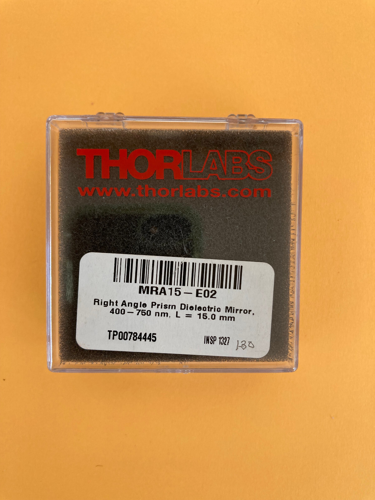 Thorlabs MRA15-E02 RIGHT ANGLED PRISM DIELECTRIC MIRROR-HAS A SMALL CORNER CHIP | eBay