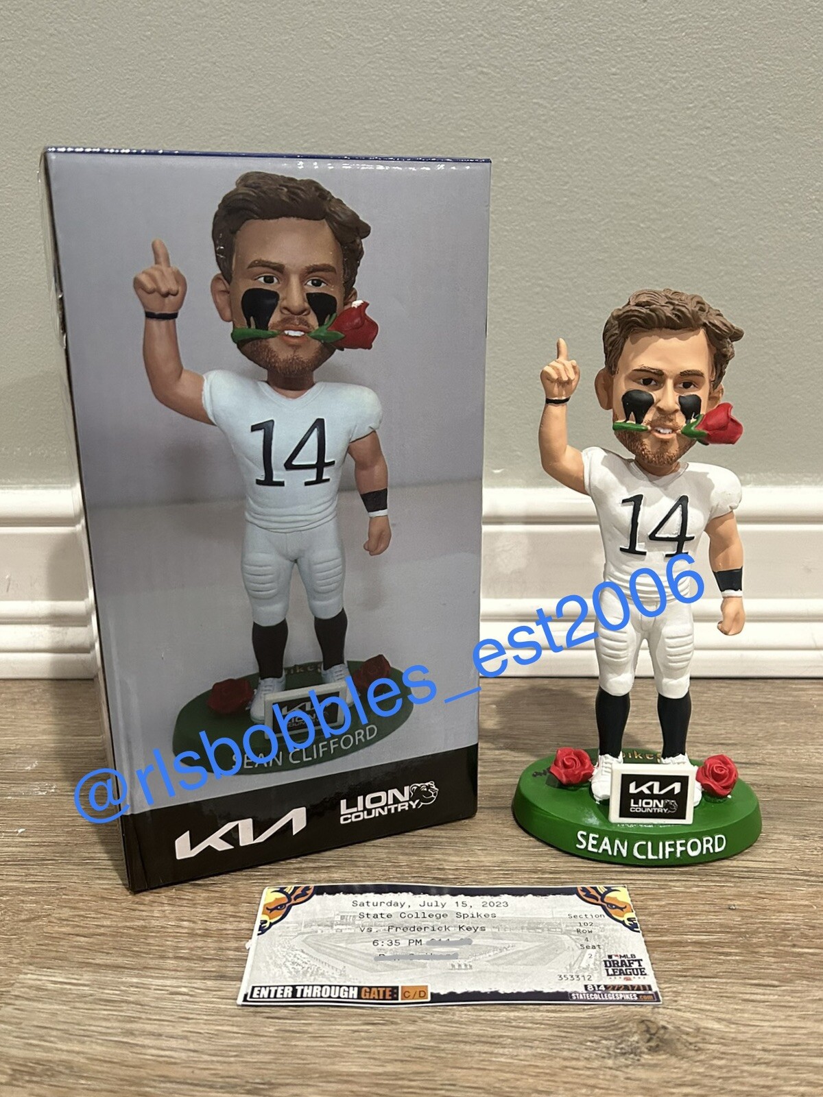 AUTOGRAPHED Sean Clifford State College Spikes Bobblehead SGA 7-15-23 ...