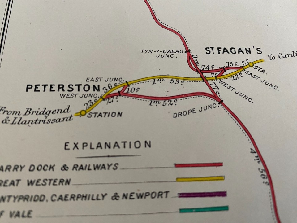 BARRY PENARTH COGAN PETERSTON HAFOD PONTYPRIDD TREFOREST AIREY RAILWAY ...