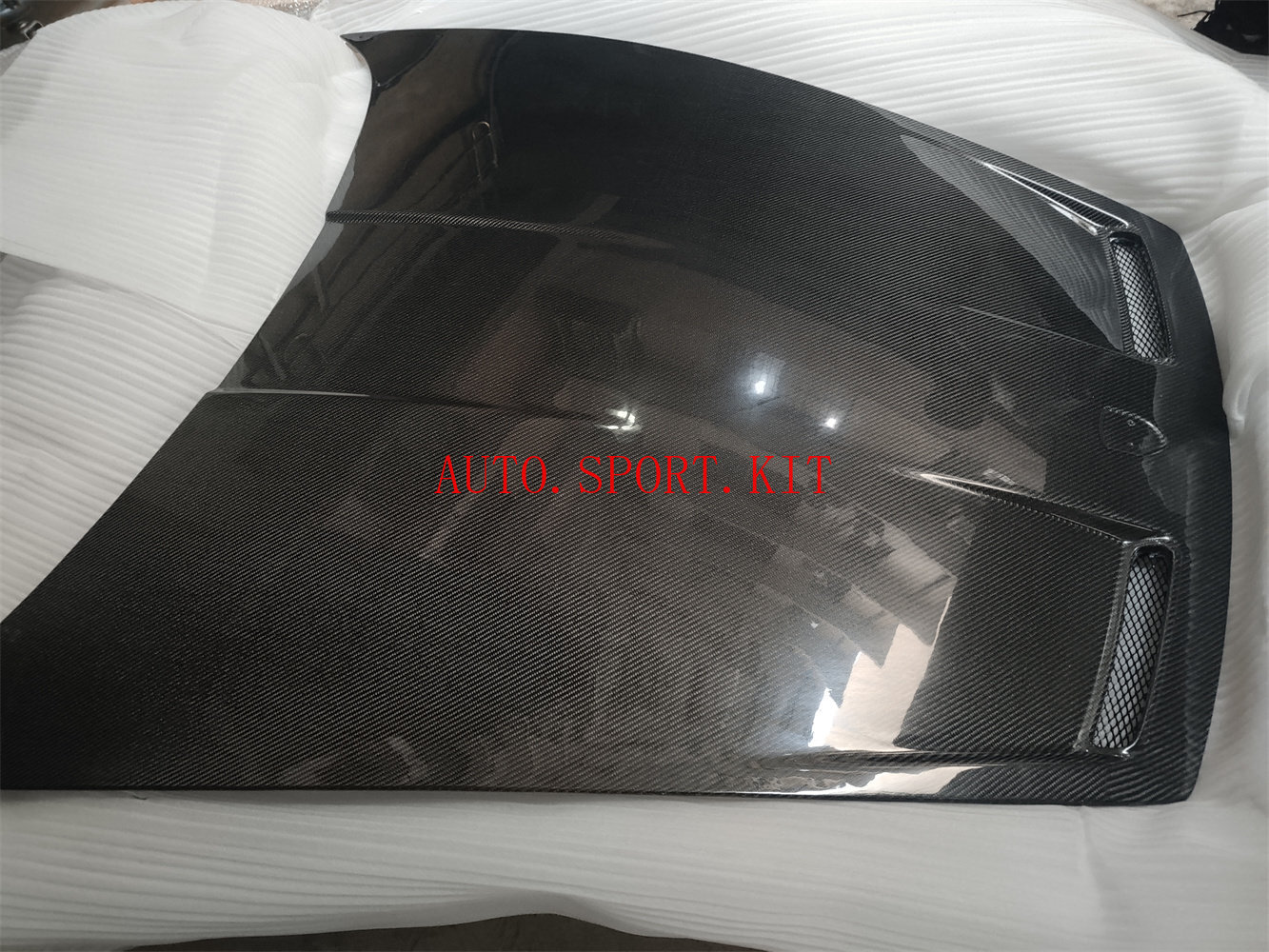 Carbon Fiber Bonnet GT3 Spoiler Side skirt Front lip Diffuser For ...