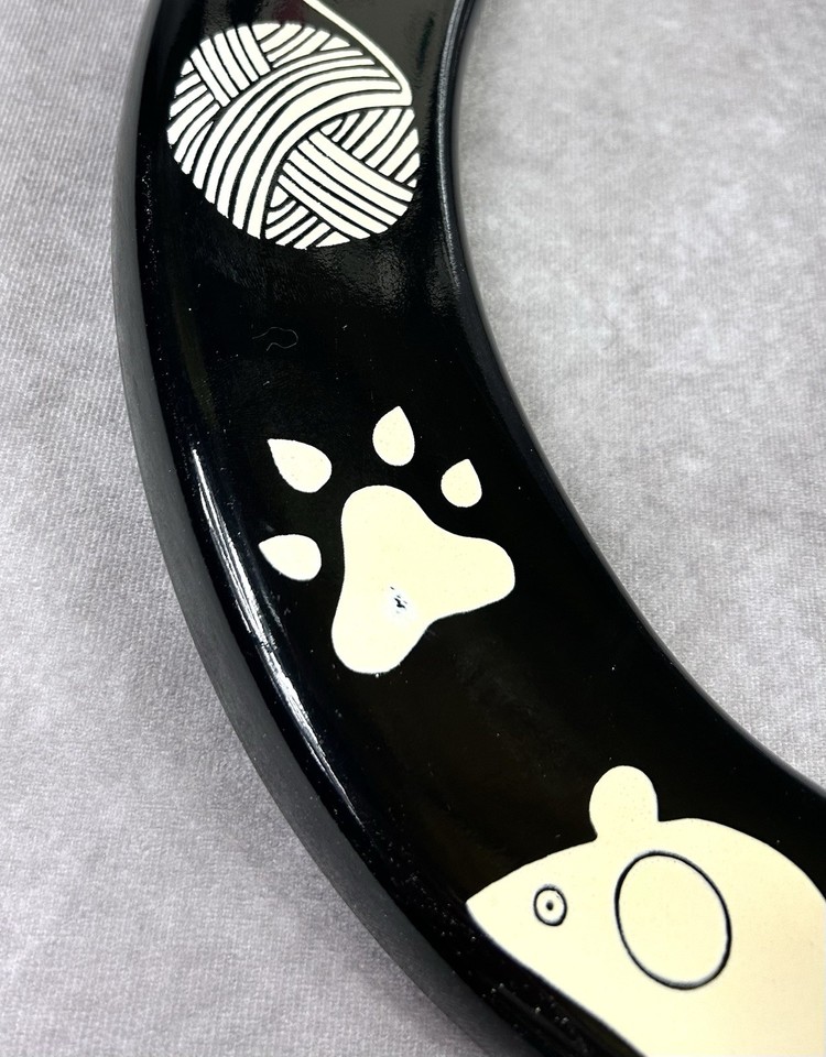 RARE Bemis Gallery Collection Cat Toilet Seat Folk Pop Art Discontinued ...