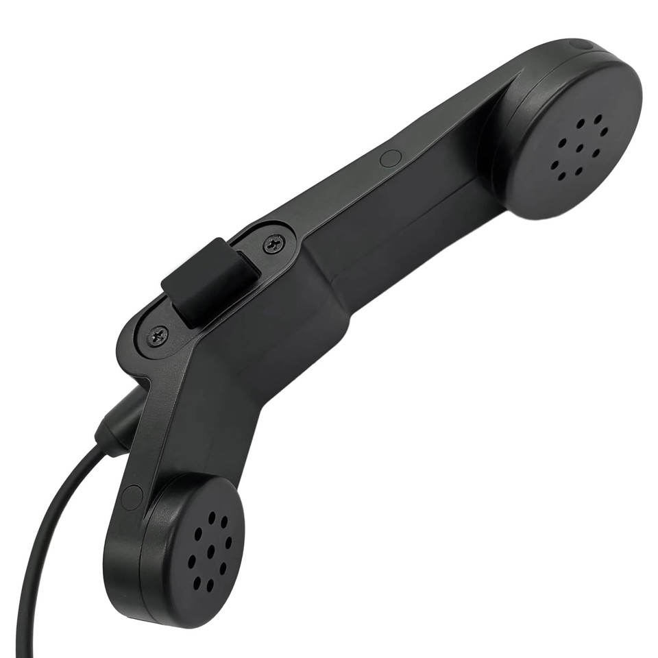 Handset Mic External Hand Set Military Style Microphone Handheld Ham ...