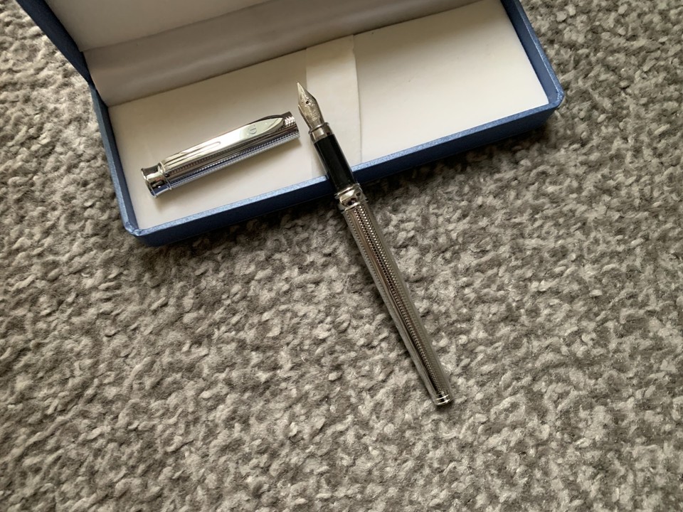 Cristian Lay Exclusive Collection Silver Color Fountain Pen Boxed | eBay UK