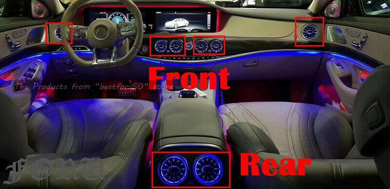 Ambient Light For Mercedes W222 Interior Air Vents AC Vent Dash a/c ...