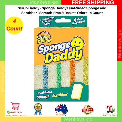 Scrub Daddy - Sponge Daddy Dual-sided Sponge And Scrubber - Scratch ...