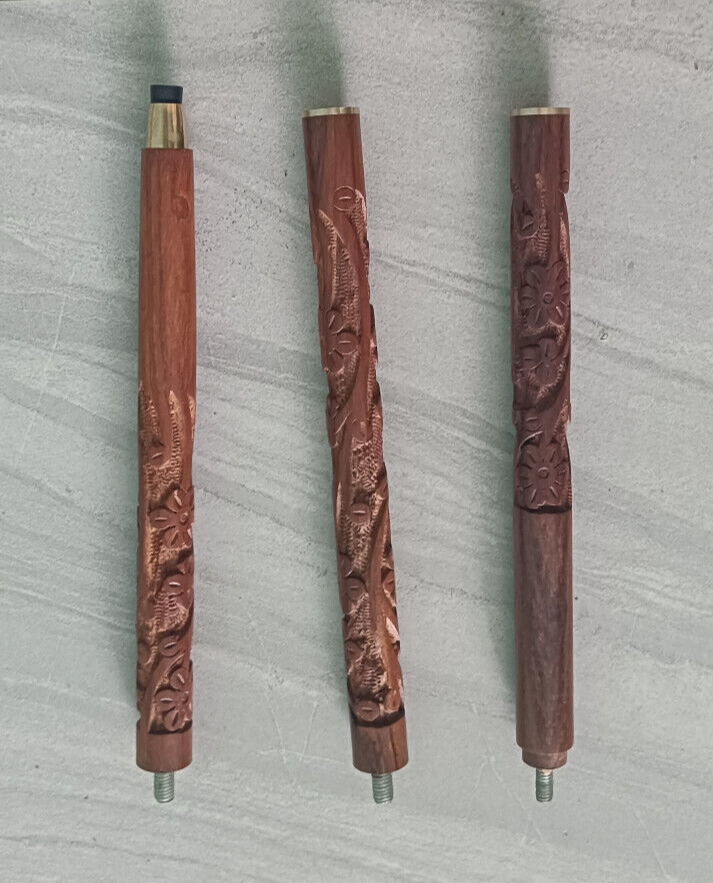 Vintage Looking Solid Only Wooden Walking Shaft Stick Cane Decor ...