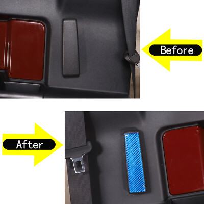 Blue Carbon Fiber Rear Handle Decorative Sticker For Toyota FJ Cruiser ...