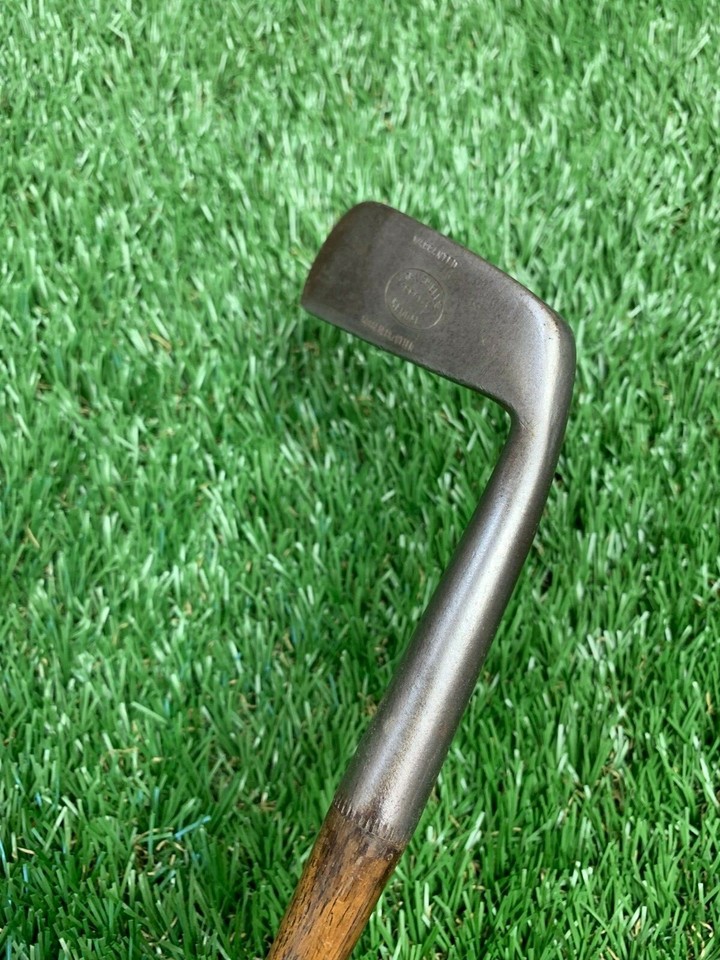 Antique Vintage John Shielle, Kendal -– Hickory Shaft Goose Neck Putter ...