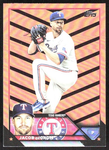 2023 1143A TOPPS ORANGE/BLACK JACOB DEGROM Texas Rangers #US100 | eBay