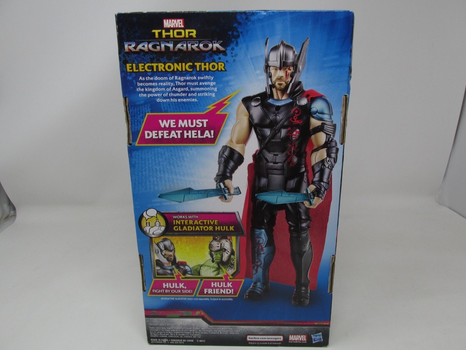 NEW Marvel Thor Ragnarok Electronic Thor Hasbro Figure Speech Sound FX! | eBay
