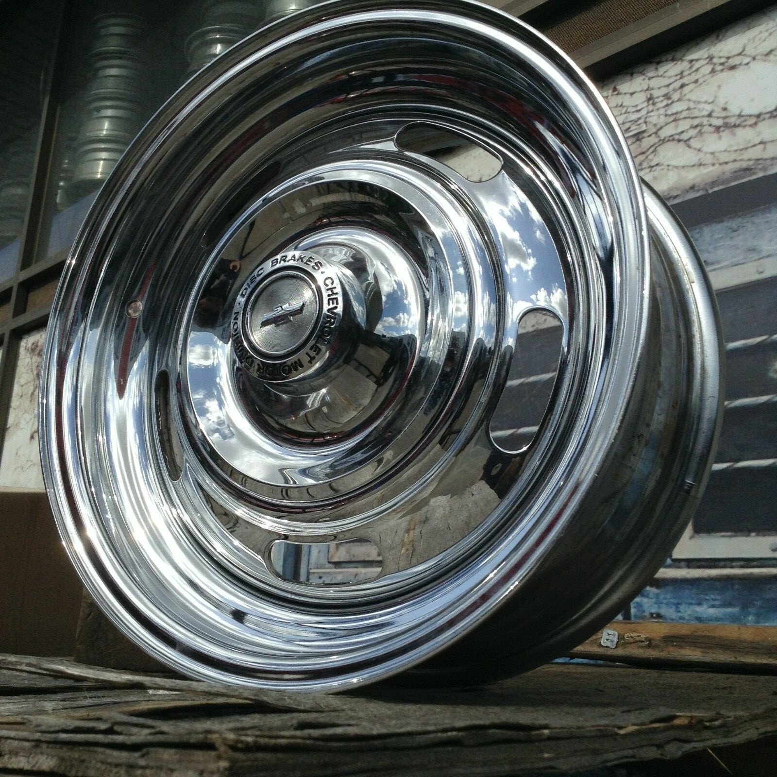 15" US Wheel Rallye (Series 57) Fits For HQ WB Camaro Belair 15x7/8 ...