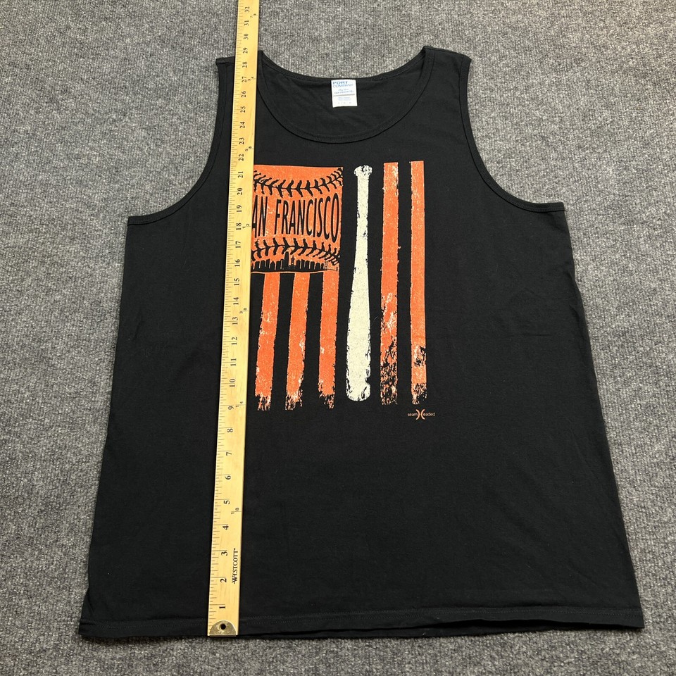 Port & Company San Francisco Giants MLB Tank Top Adult Large Black ...