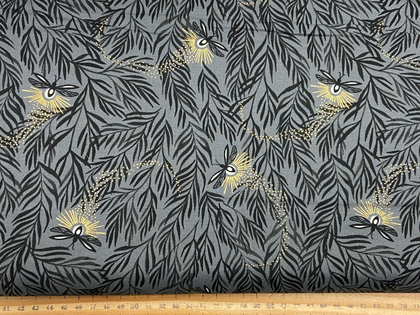Sarah Watts Firefly 100% Cotton Fabric by 1/4 Metre* Forest Firefly ...
