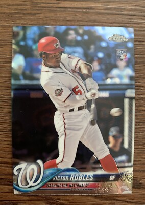 VICTOR ROBLES 2018 Topps Chrome Update HMT22 Card PWE | eBay