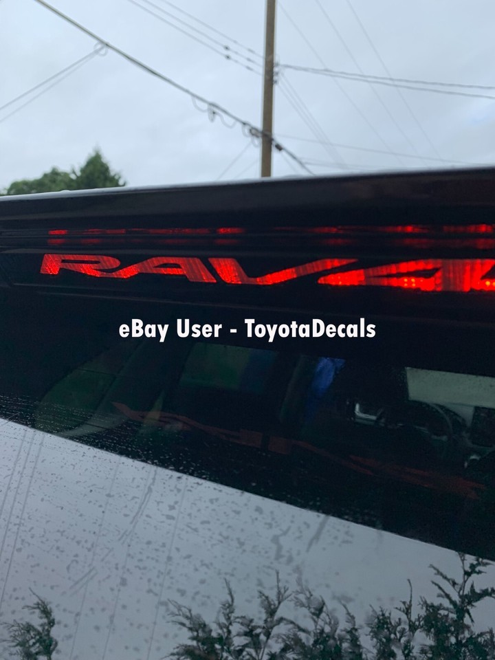 FITS Toyota RAV4 3rd Brake Light Decal - 2018 2019 2020 2021 2022 2023 ...